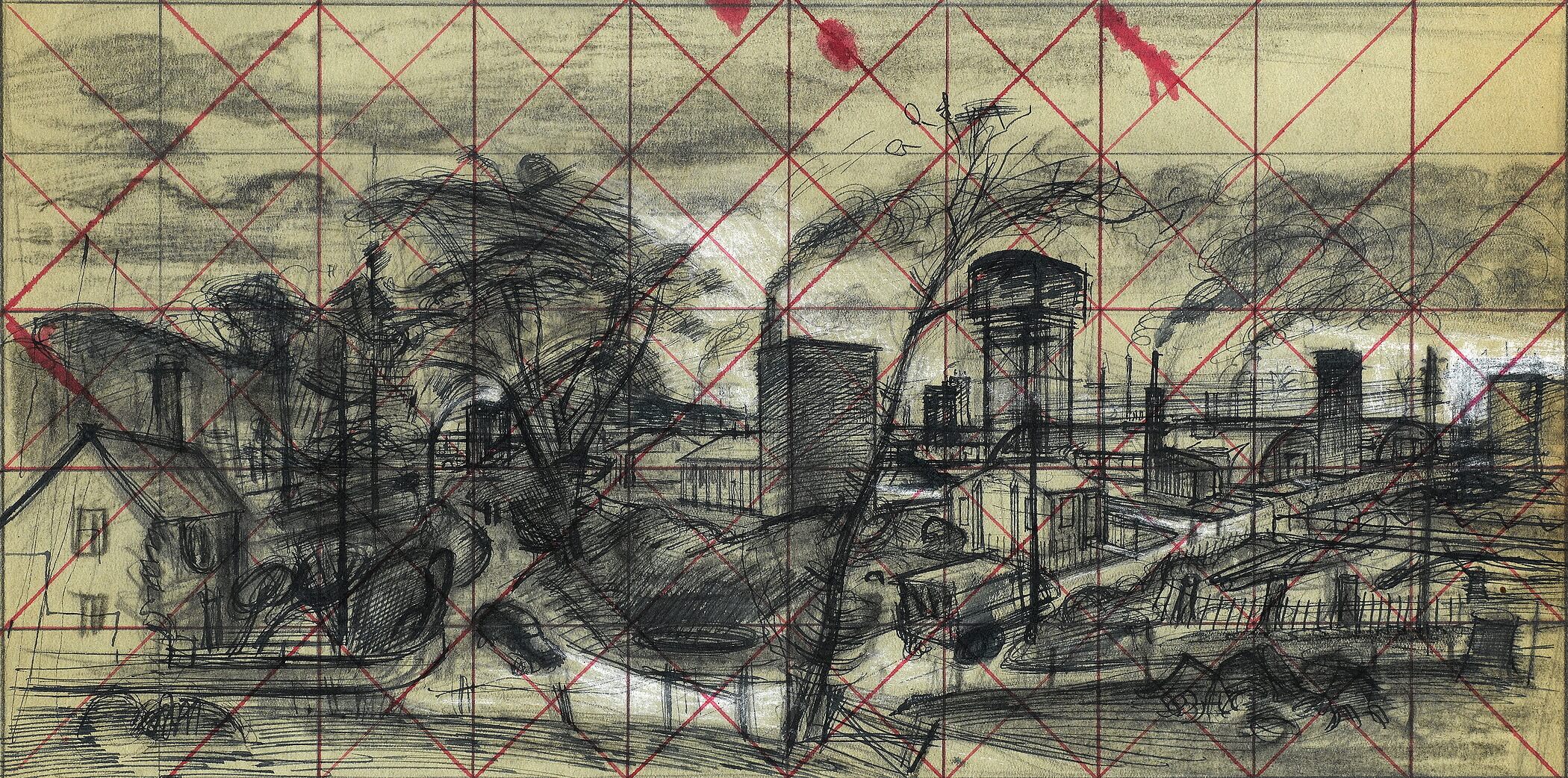 Composition with airfield base - Modern British Art Gallery