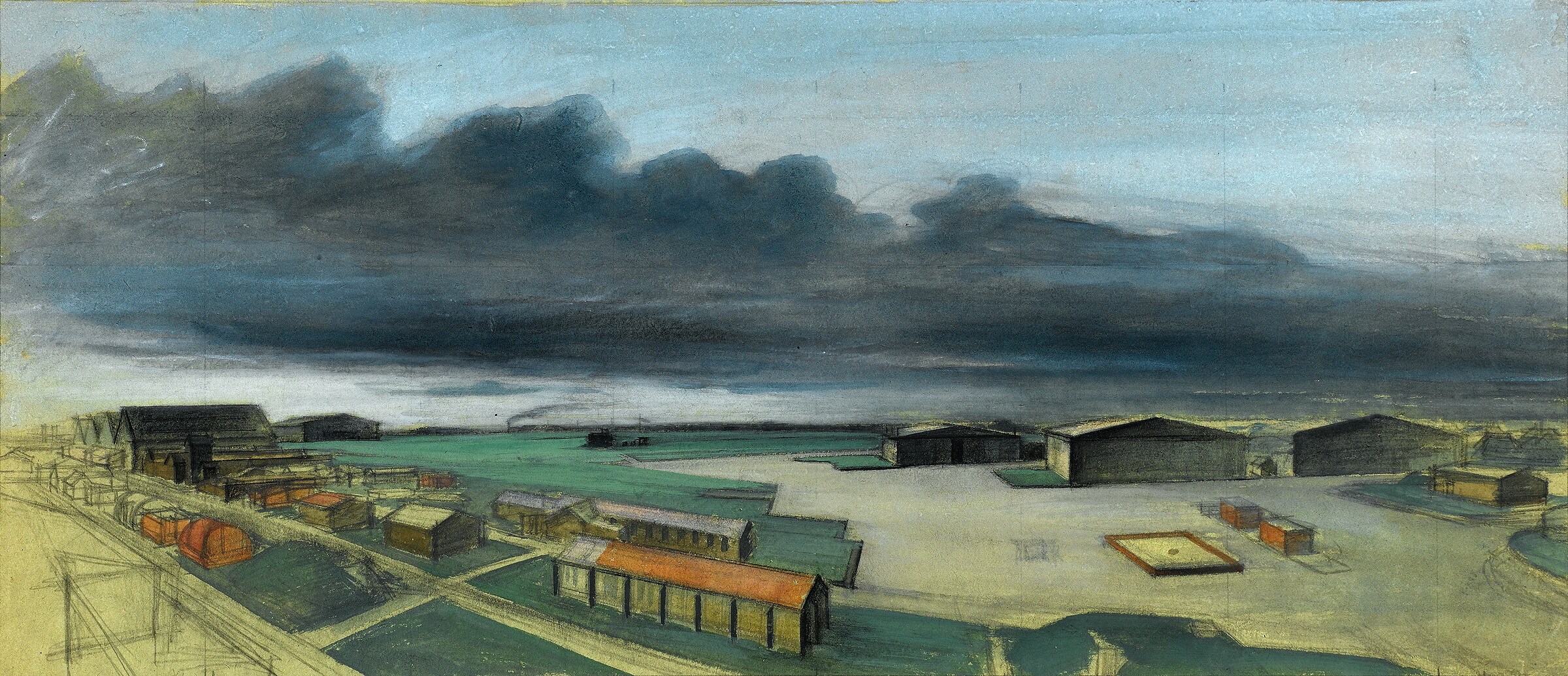 RAF Camp, circa 1944 - Modern British Art Gallery