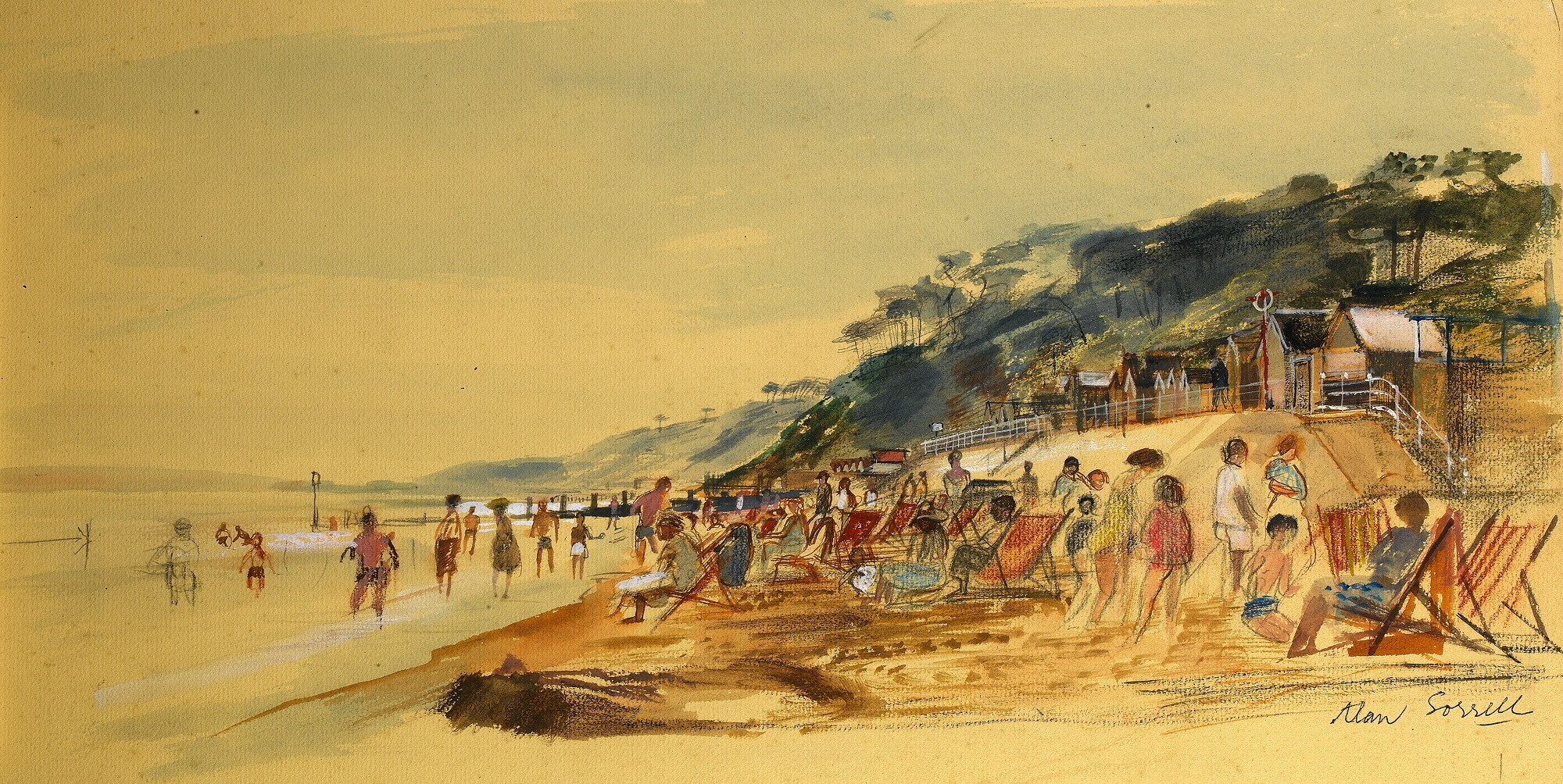 The Beach at Bournemouth - Modern British Art Gallery