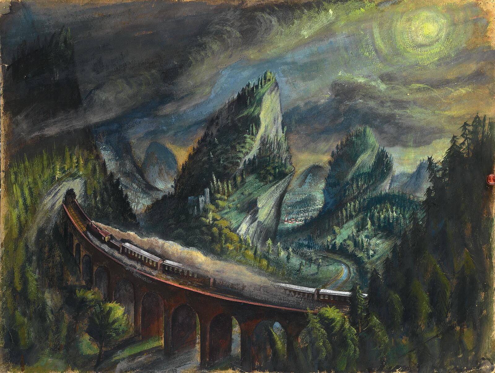 Train in a Landscape - Modern British Art Gallery