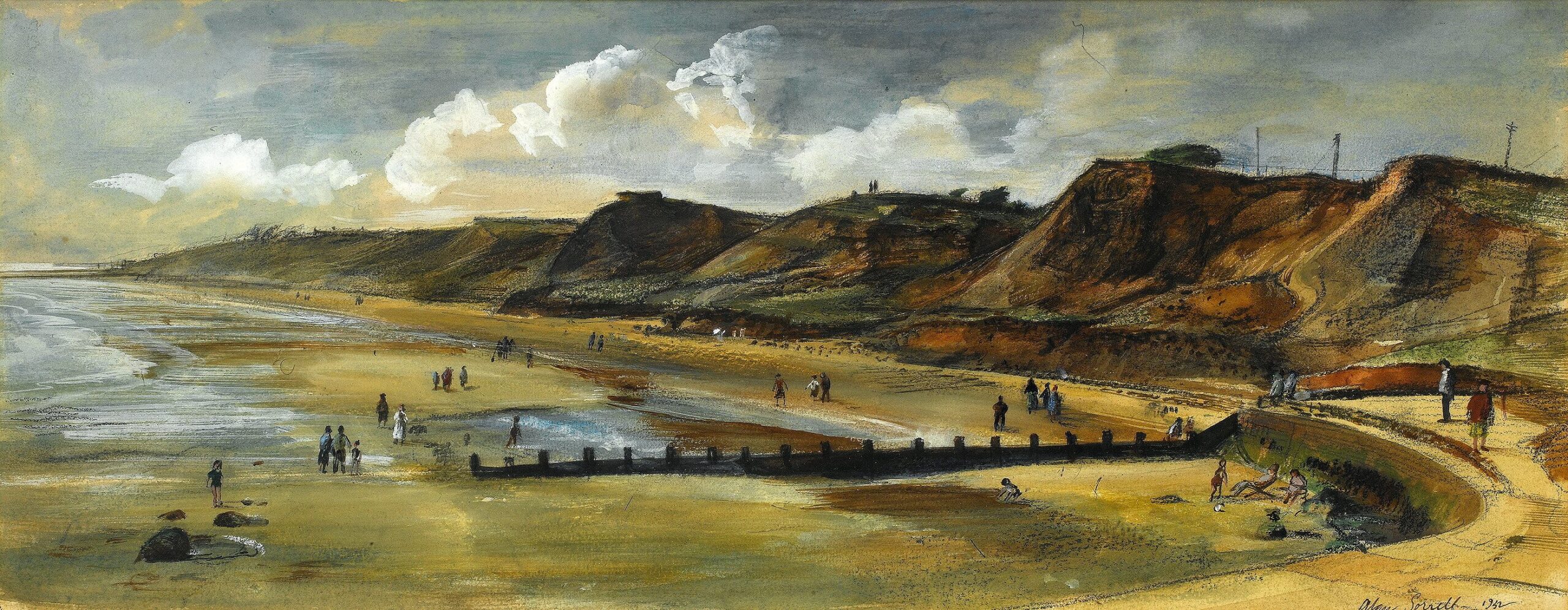Walton-on-The-Naze 1952 (Richard in Foreground) - Modern British Art ...