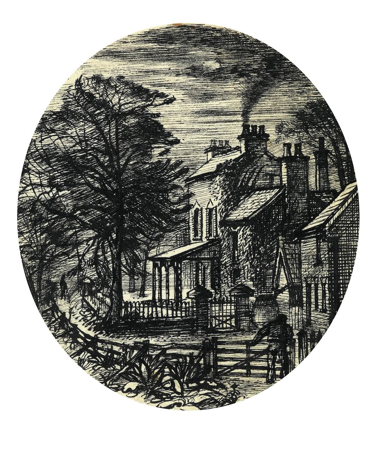 part 2, Illustration for The Broken Gates, circa 1950 - Modern British ...