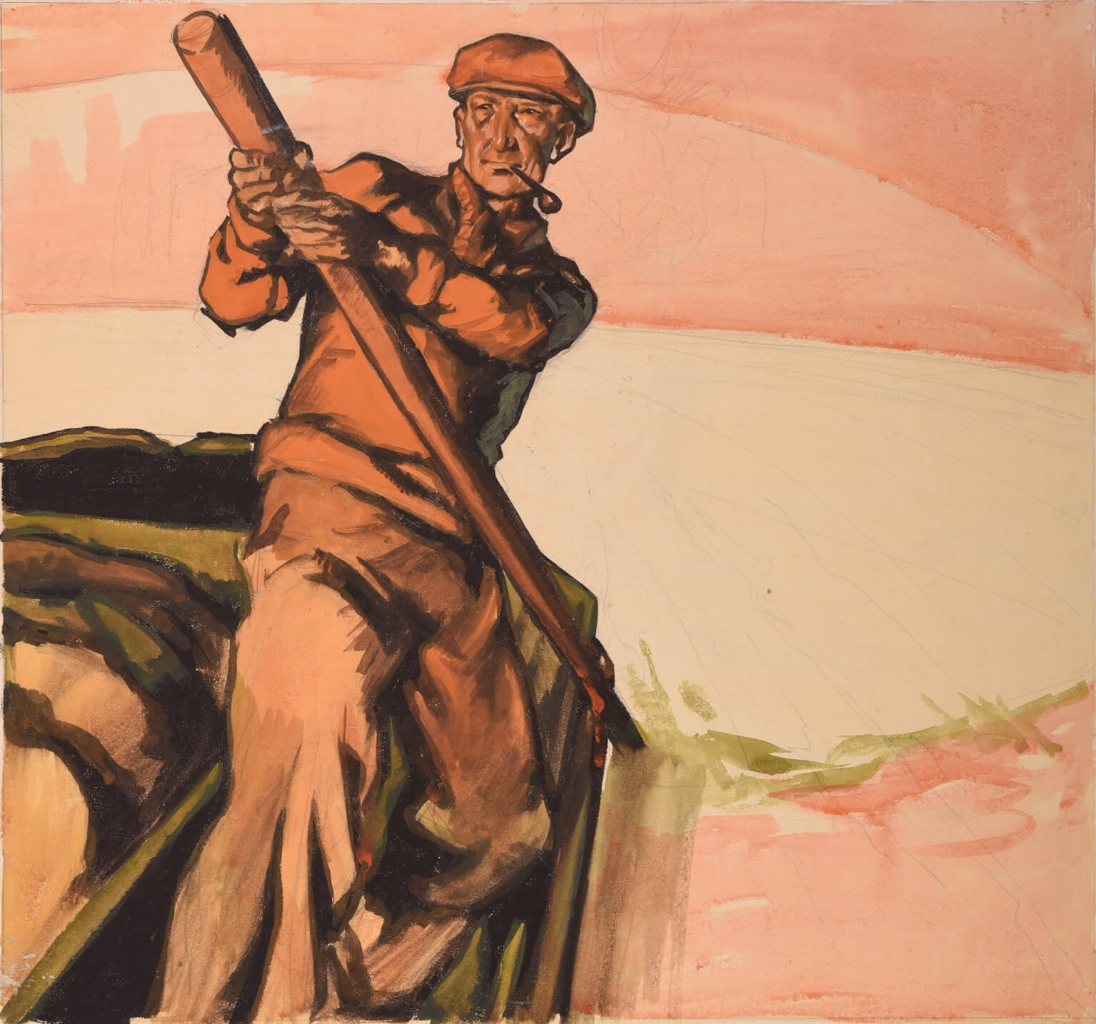 The Ferryman, circa 1940 - Modern British Art Gallery