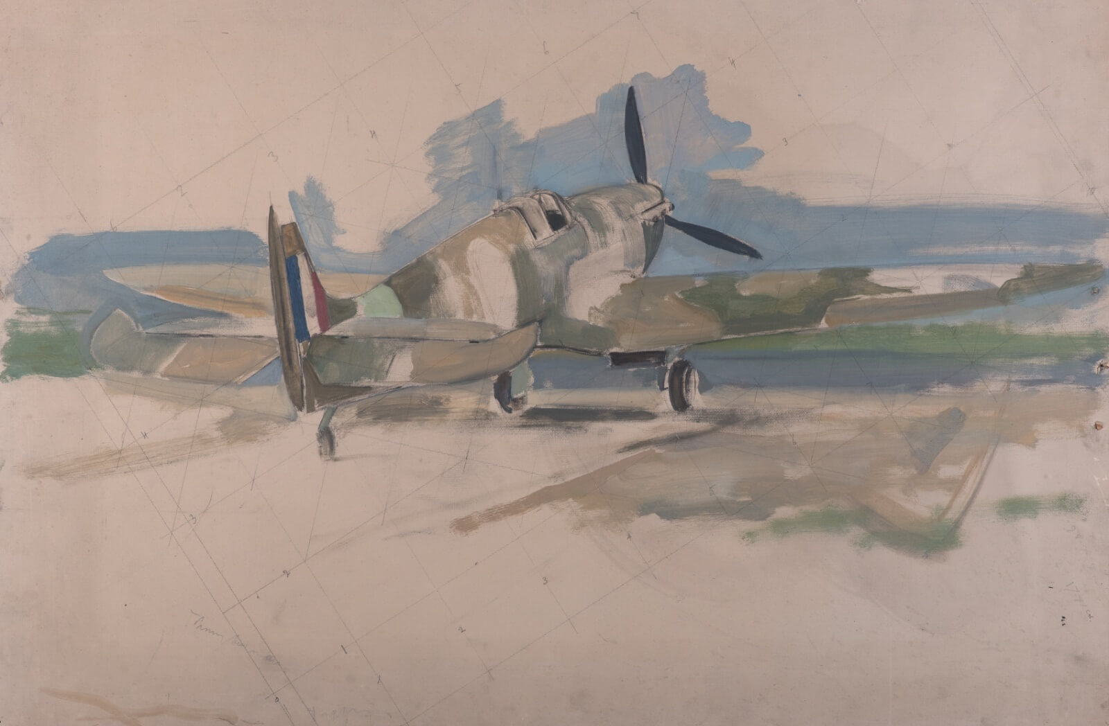 Rear view Spitfire - Modern British Art Gallery