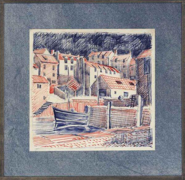 Fishing village - Modern British Art Gallery