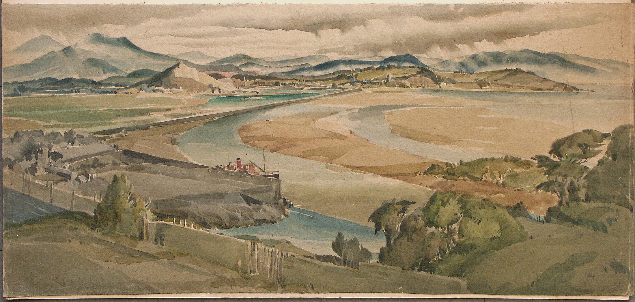 The explosives Ship, Porthmadog. 1950 - Modern British Art Gallery