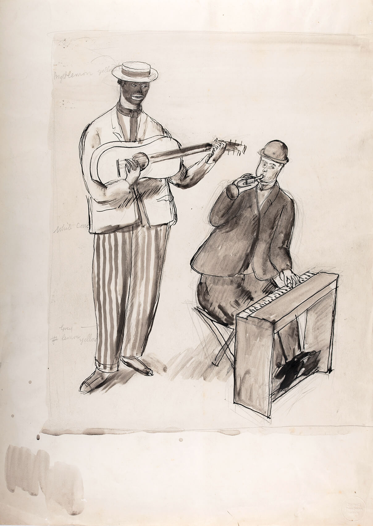 Street musicians, circa 1926 - Modern British Art Gallery