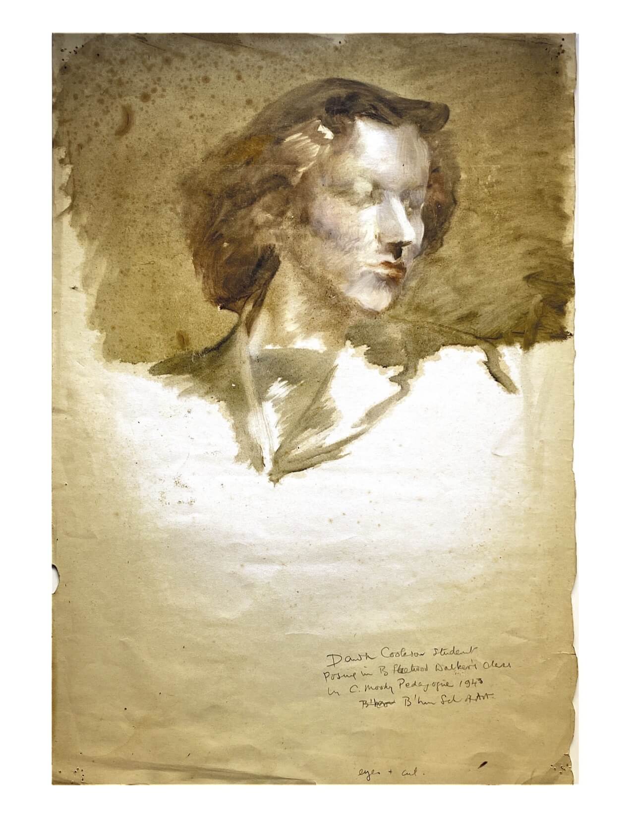 Head Study (Dawn Cookson), 1943 - Modern British Art Gallery