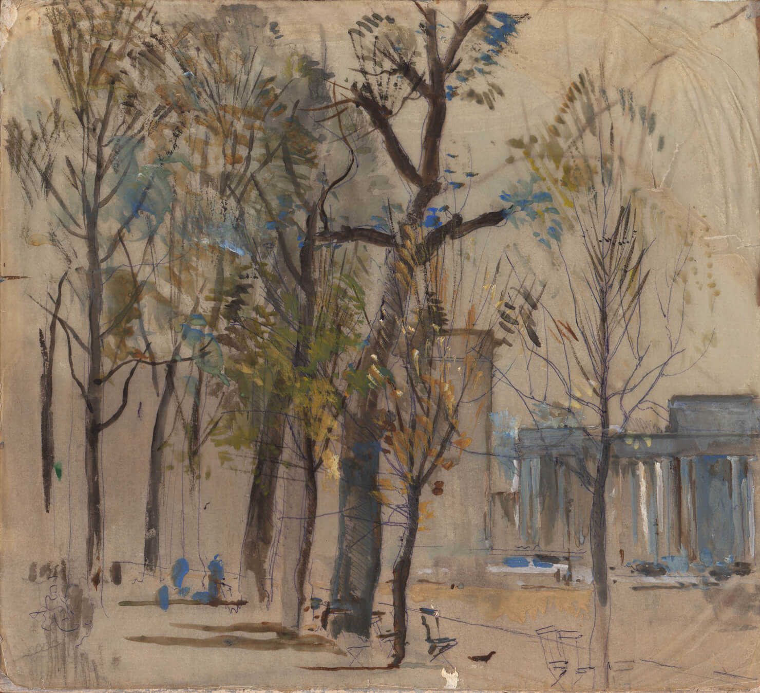 Study of Apsley gate from Hyde Park - Modern British Art Gallery