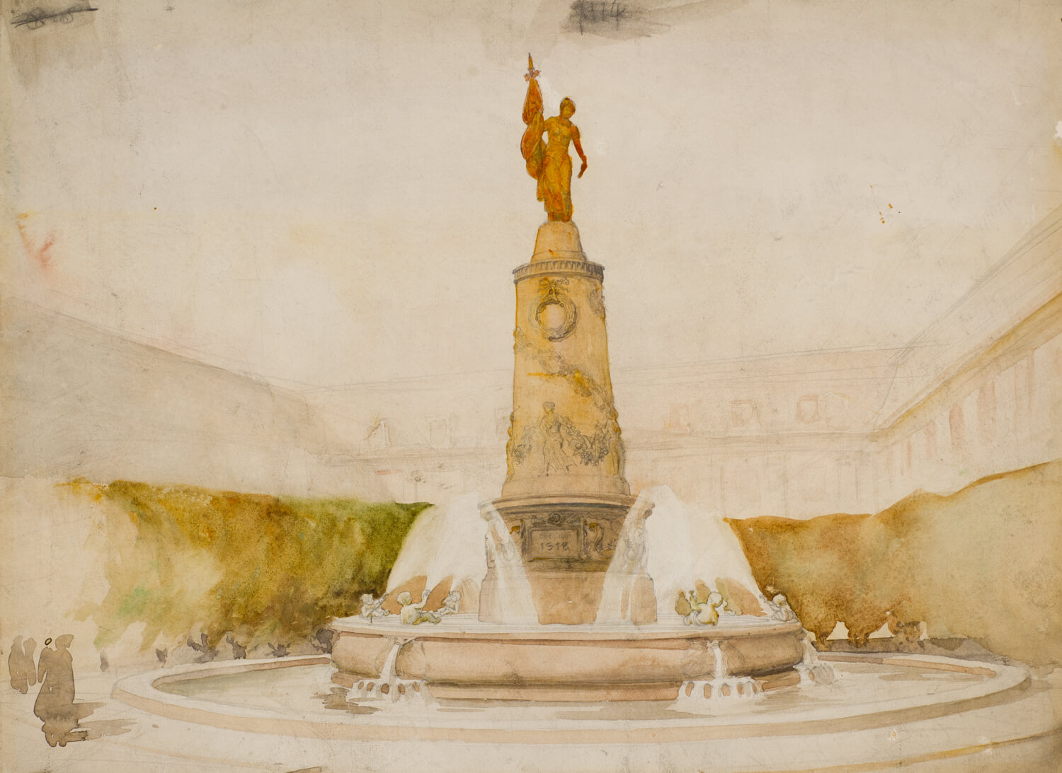 The Meta Sudans in Rome as a War Memorial, early 1920's - Modern ...