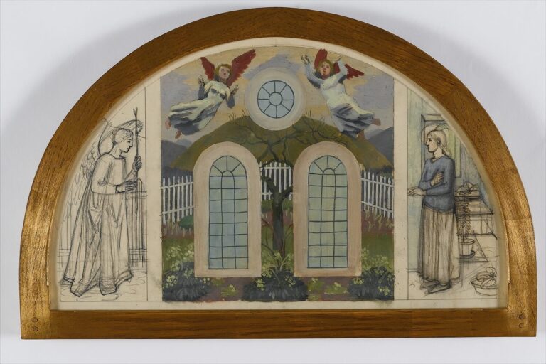 Design for the altar wall, Annunciation in an Allotment, partially ...
