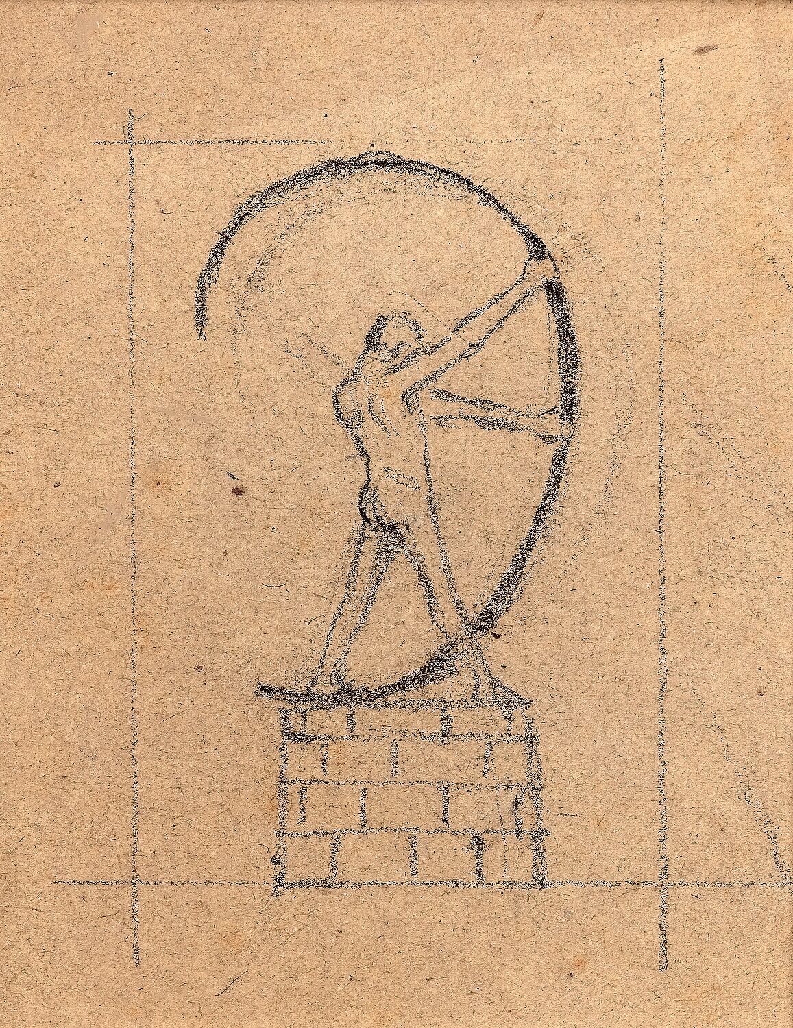 Man arching bow, circa 1897 - Modern British Art Gallery