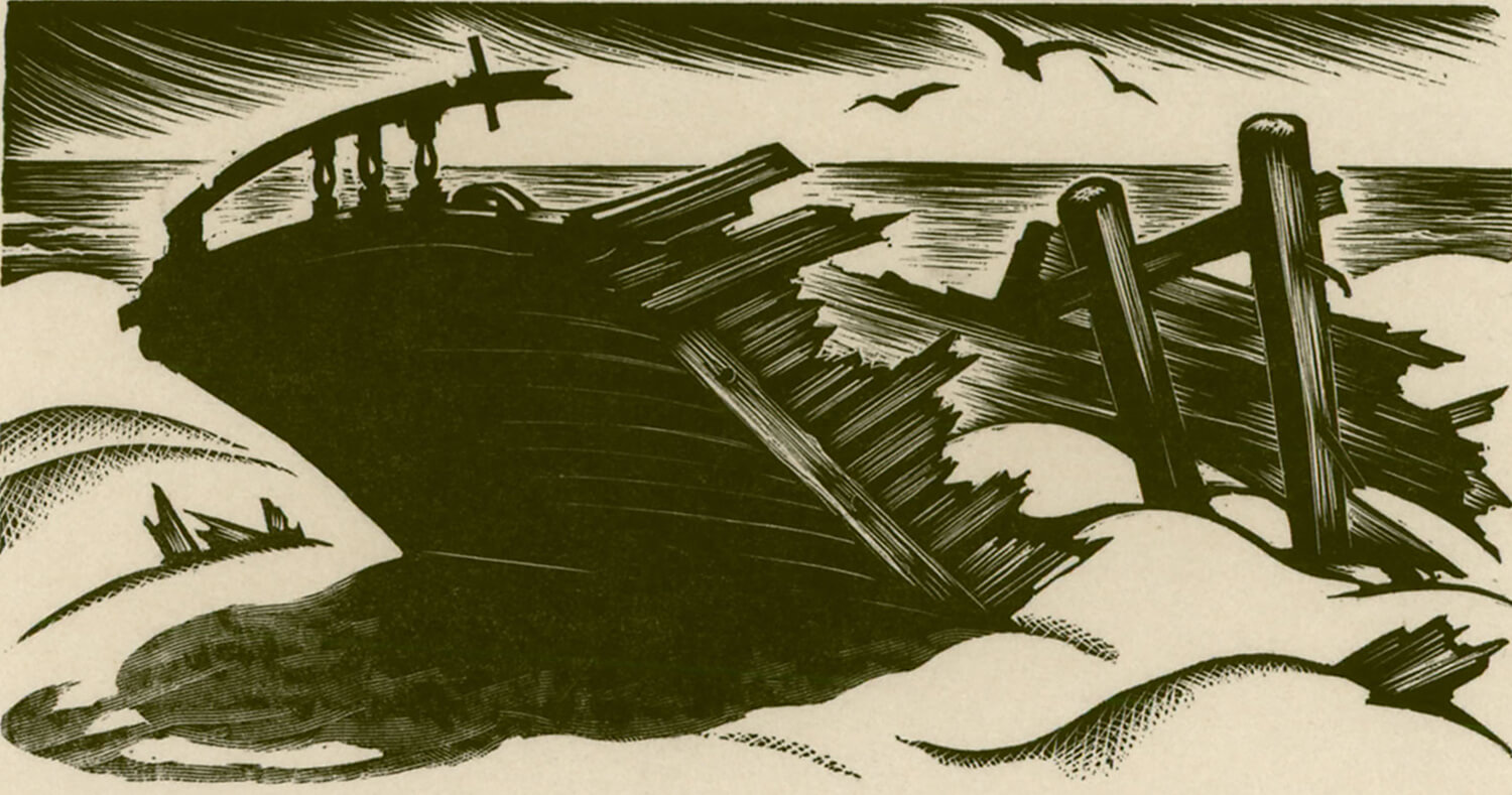 Hatteras wreck, circa 1950 (BPL 626) - Modern British Art Gallery