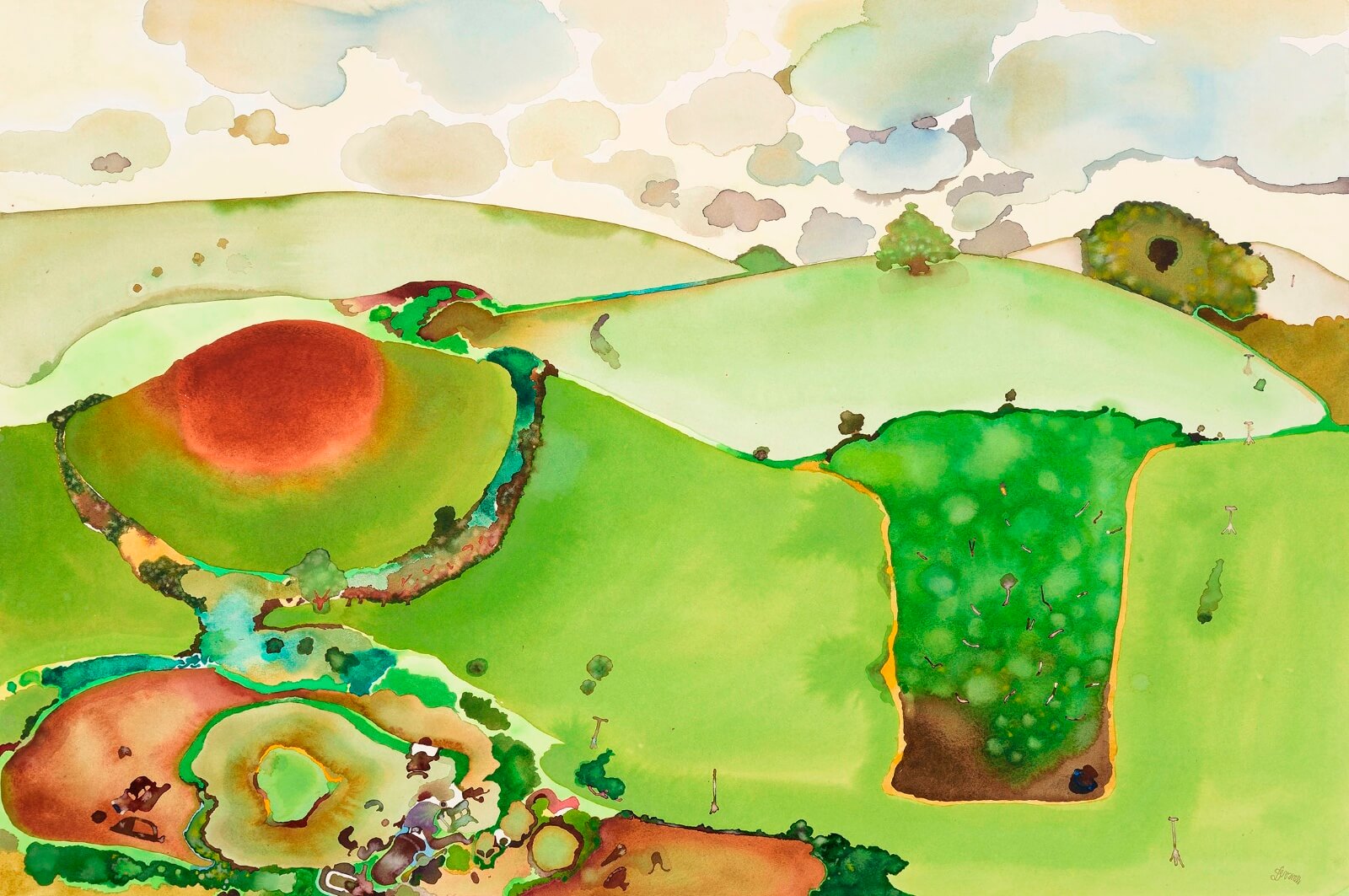 Landscape near Ipswich, 1982 - Modern British Art Gallery