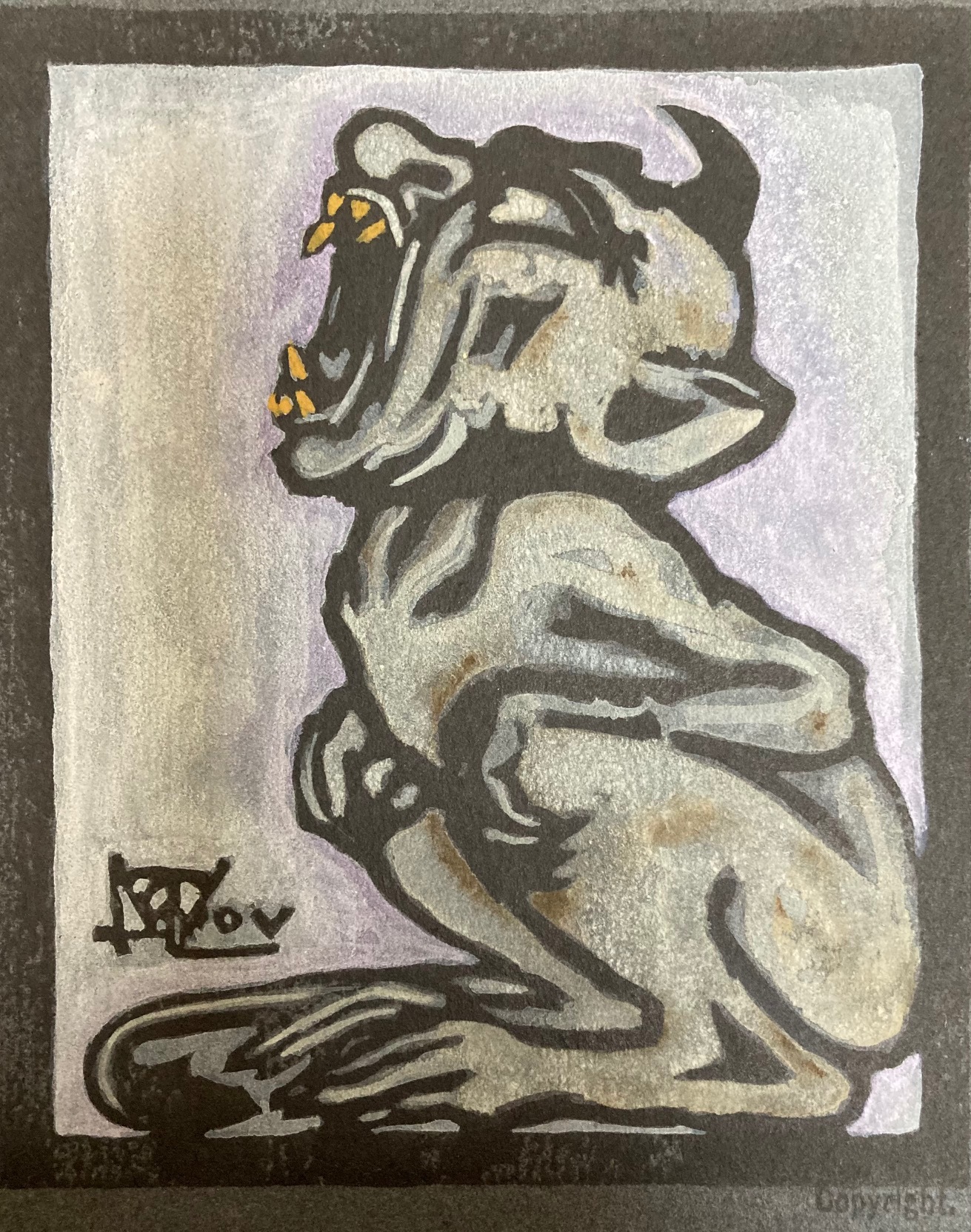 A Yawning Demon from Devils in Diverse Shapes, circa 1906 - Modern ...