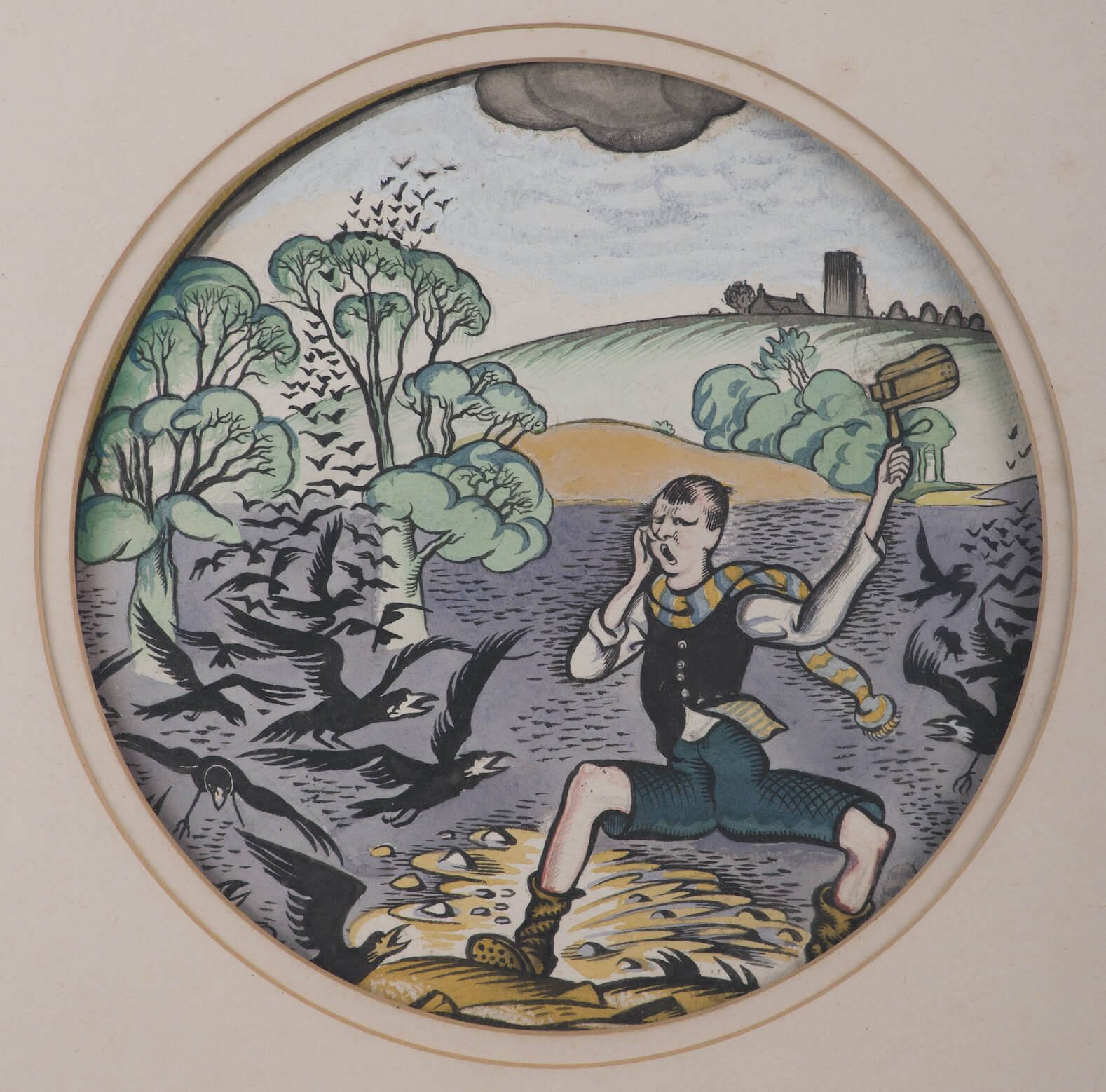 Boy Scaring Crows, 1925 - Modern British Art Gallery