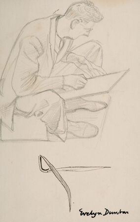 Charles Mahoney drawing. - Modern British Art Gallery