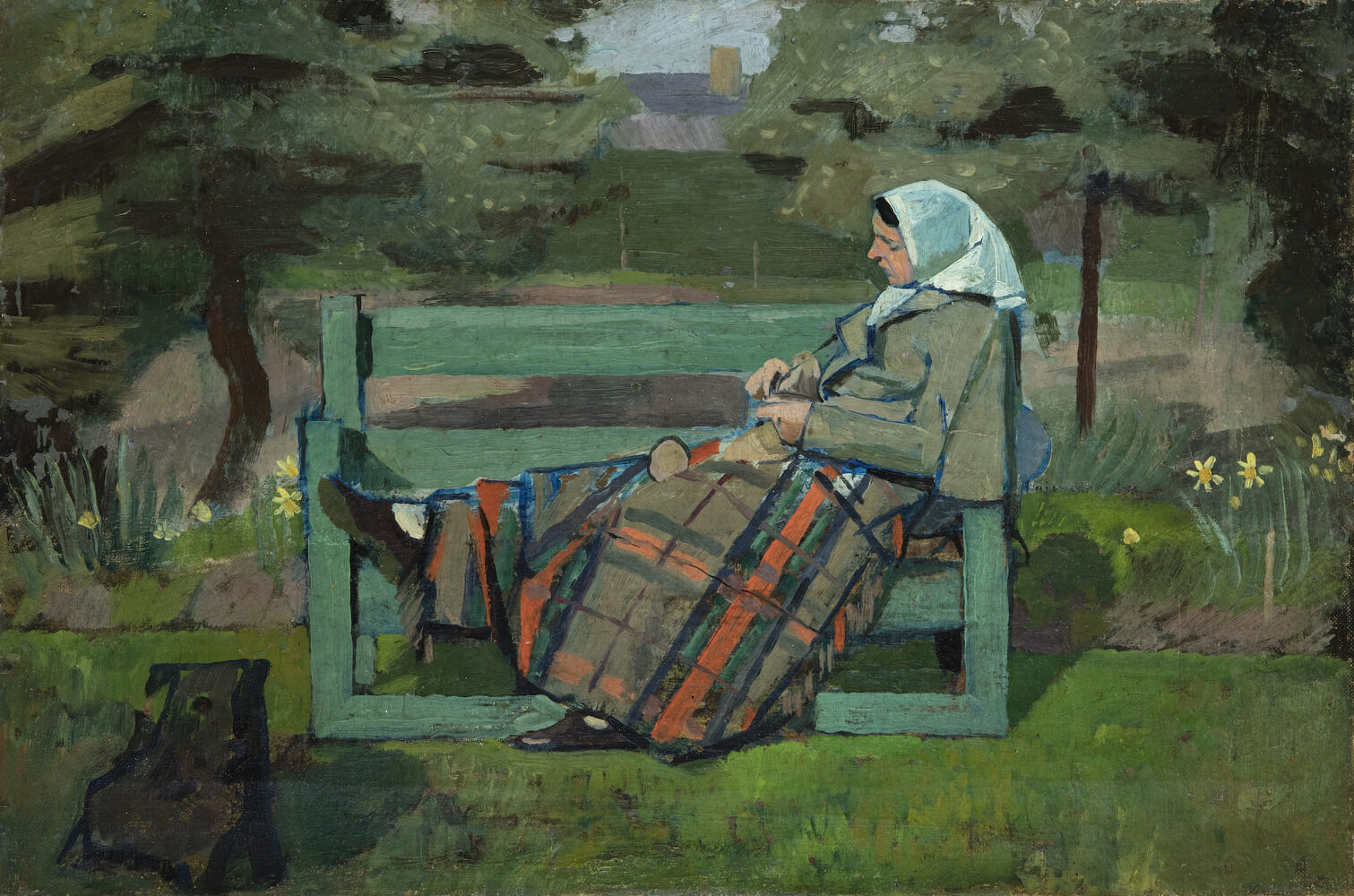 Florence in the garden at The Cedars, c.1938 - Modern British Art Gallery