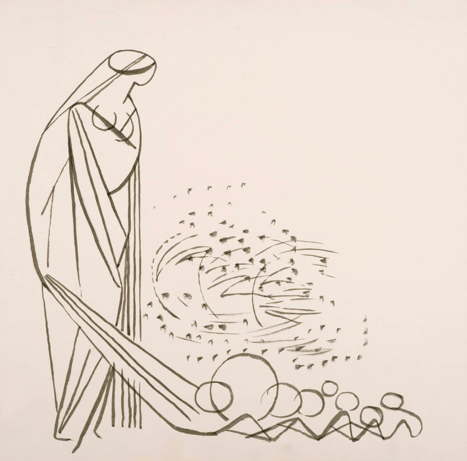 Sketch for Autumn and the Poet, c.1948 - Modern British Art Gallery