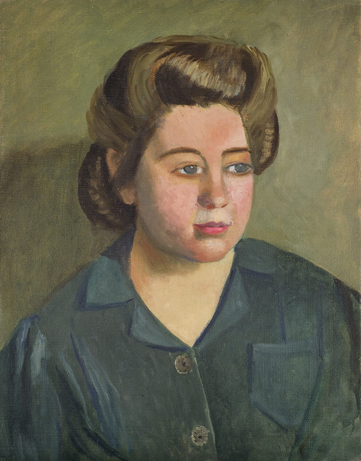 Study for an unidentified WAAF (Womens Auxiliary Air Force) member ...