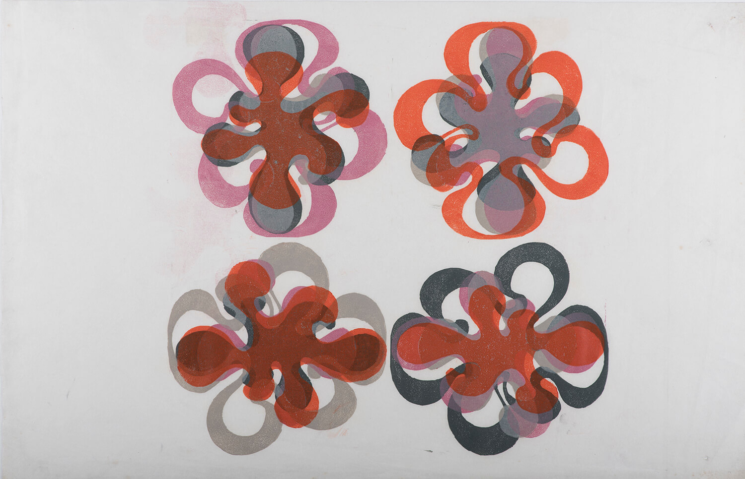 Abstract floral forms, circa 1960 - Modern British Art Gallery