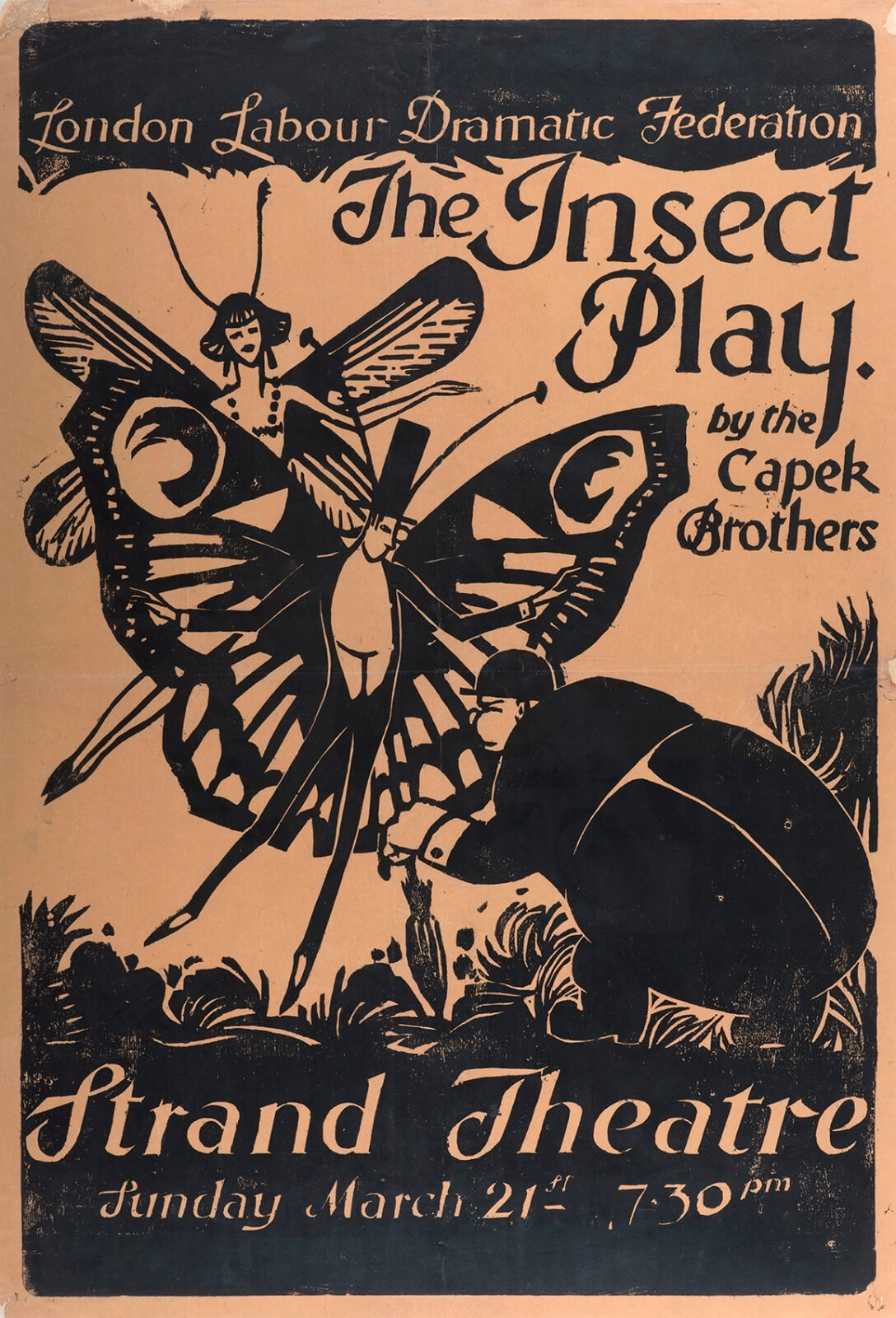 Poster The Insect Play, The Strand Theatre, circa 1926 - Modern British ...
