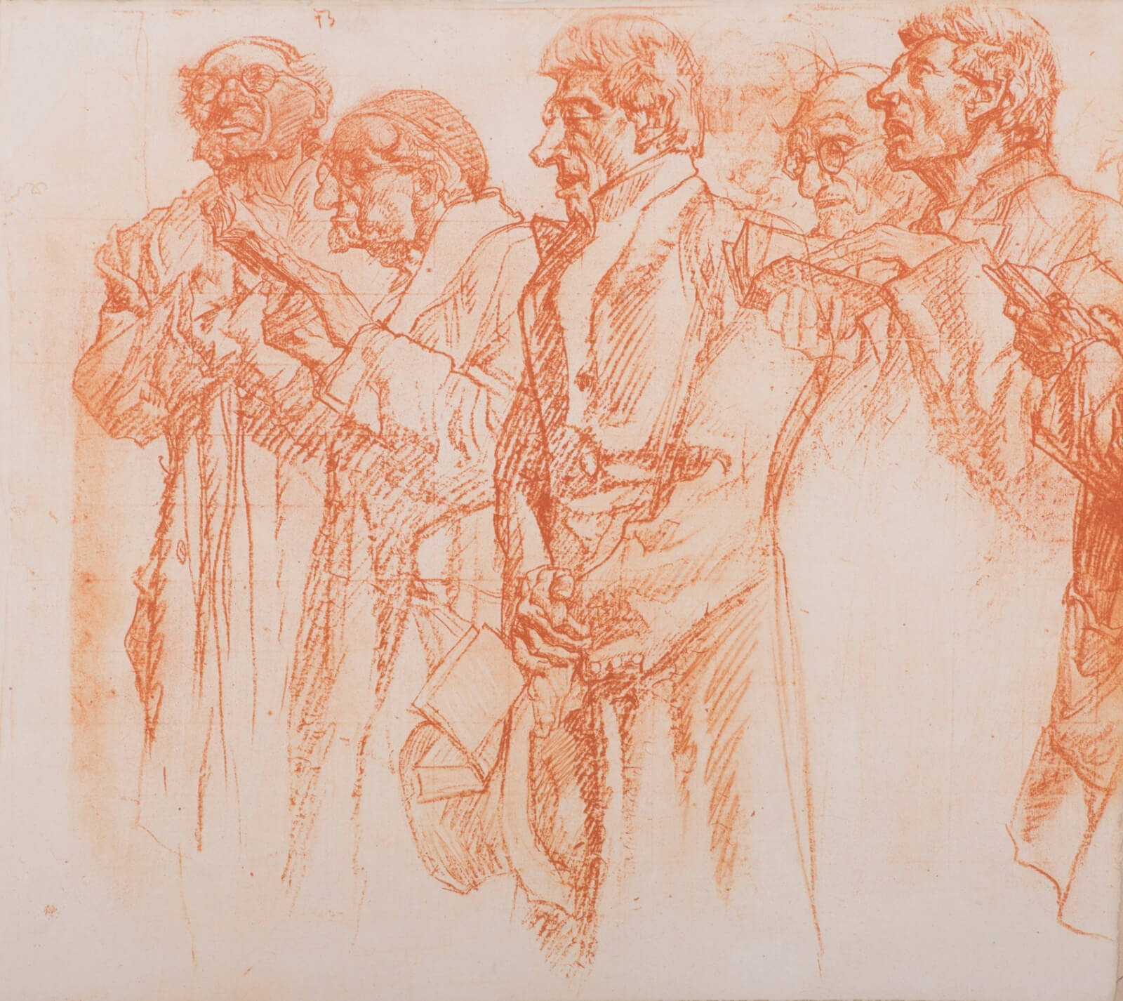 Choir (study for M1109) , circa 1912-1923 - Modern British Art Gallery