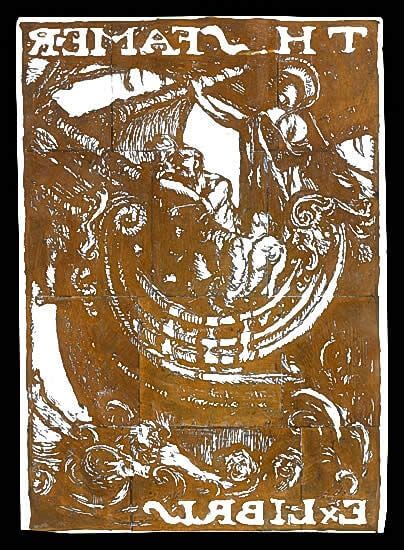 Ex Libris design for T.H.Sframer - Modern British Art Gallery