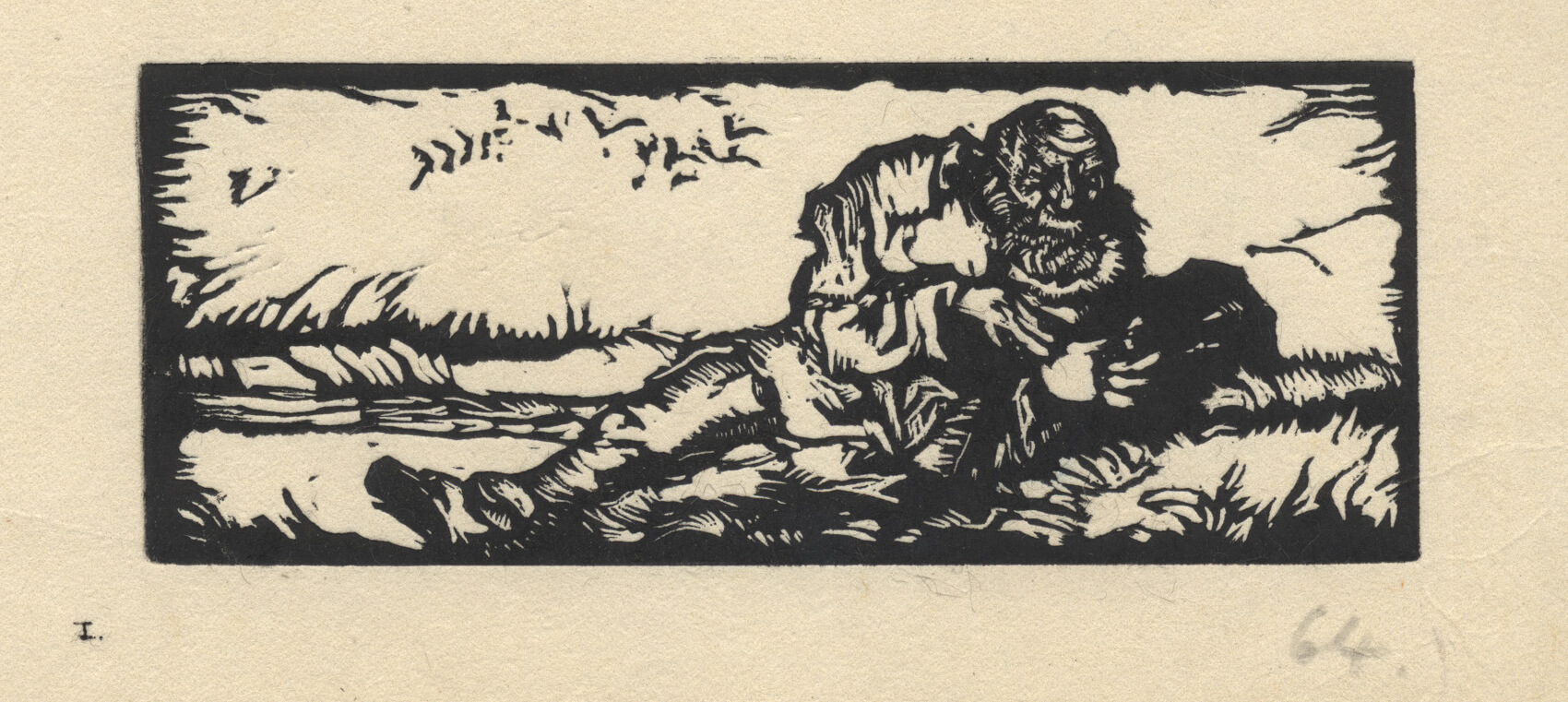 Old Tramp, (V-3580) - Modern British Art Gallery