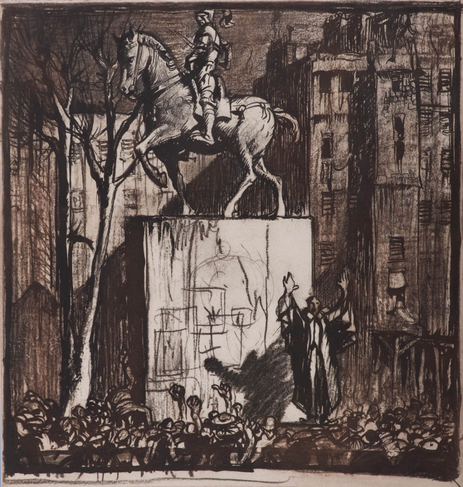 The Statue (study for V1569), 1919 - Modern British Art Gallery