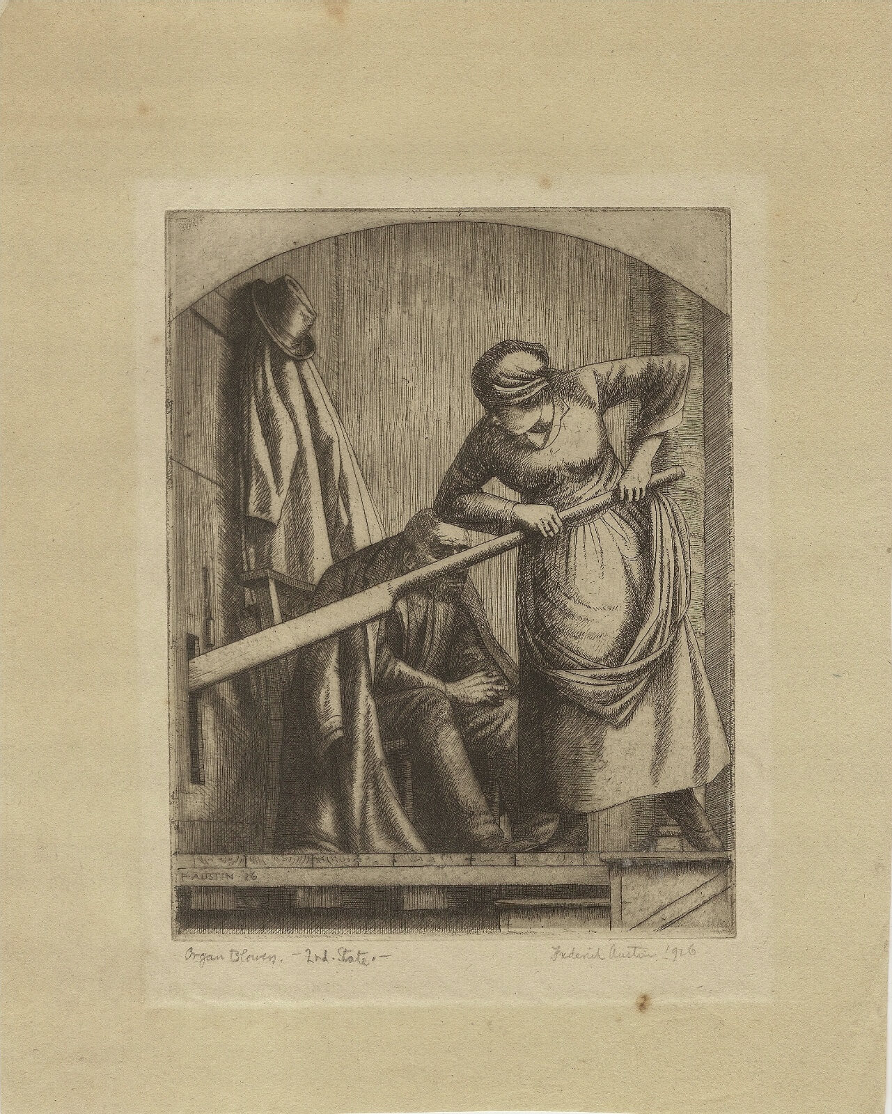 Organ Blowers - 2nd State -, 1926 - Modern British Art Gallery