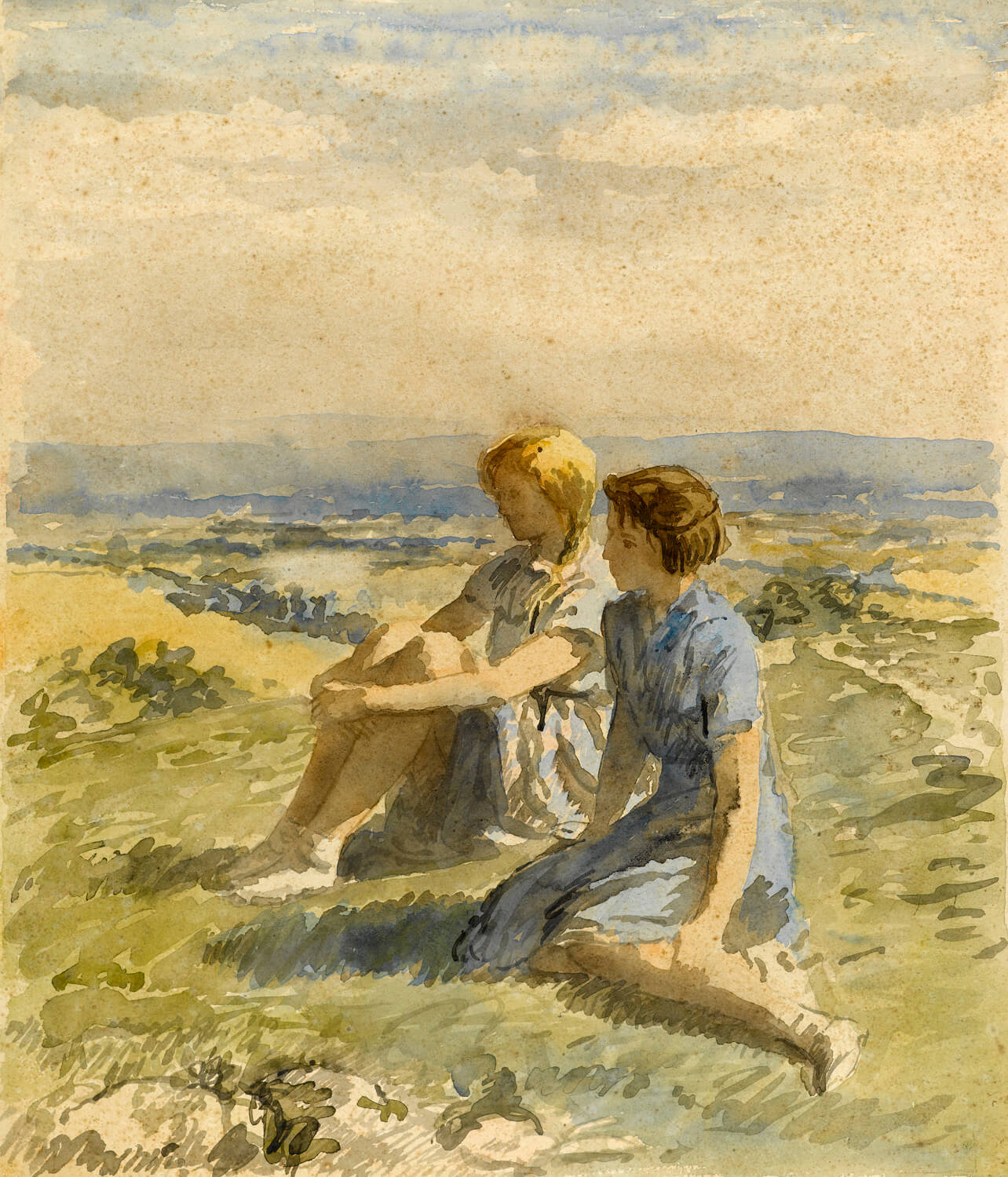 Resting, colour study 1931 - Modern British Art Gallery