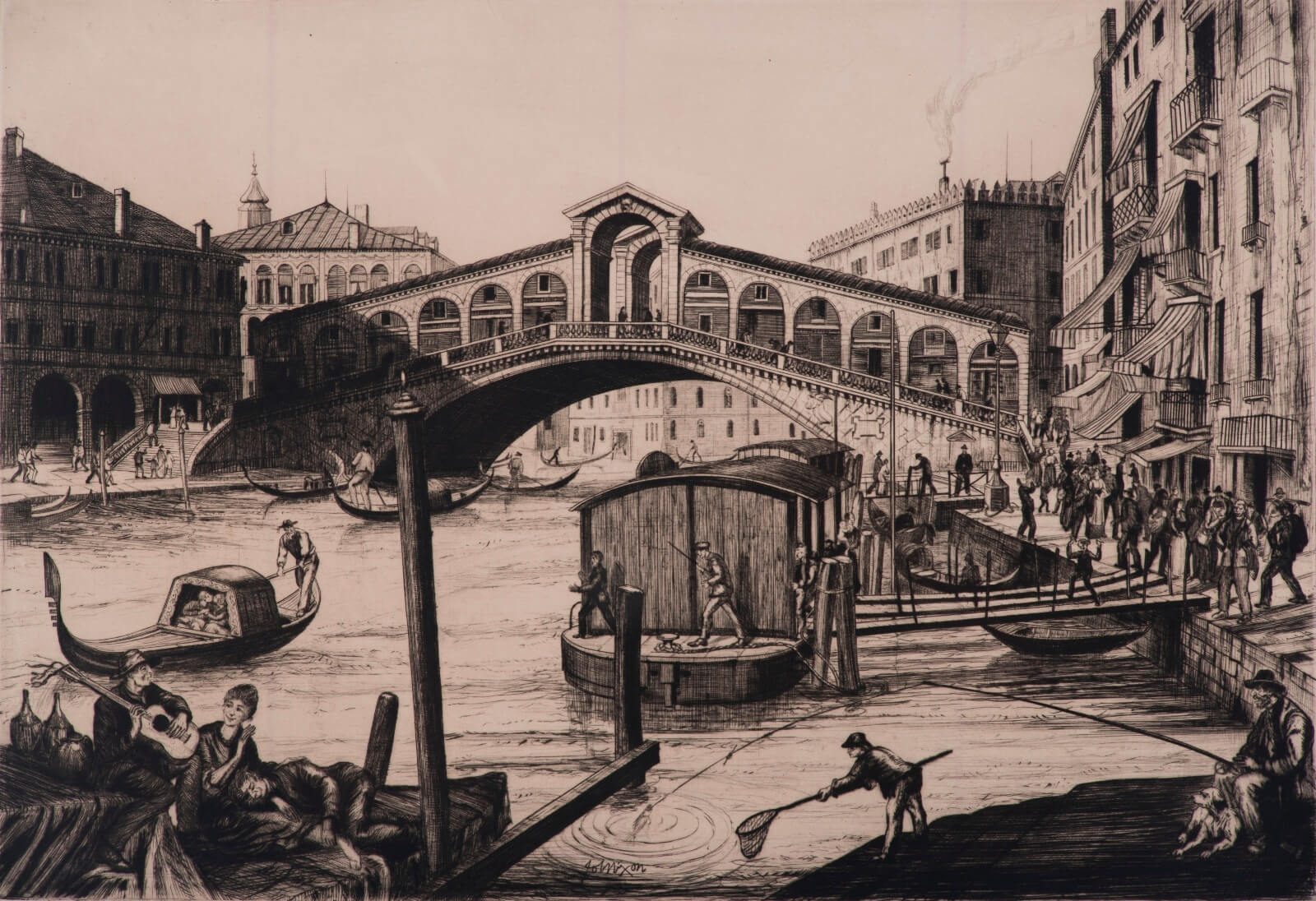 The Rialto Bridge, 1924 - Modern British Art Gallery