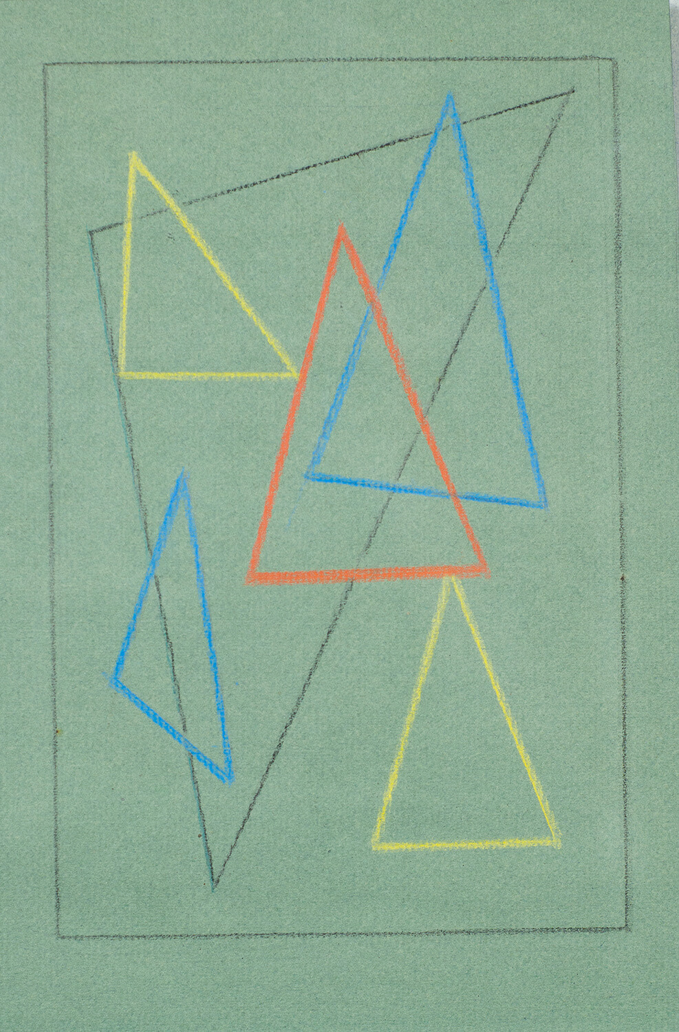 Blue, Red and Yellow triangles, circa 1938 - Modern British Art Gallery