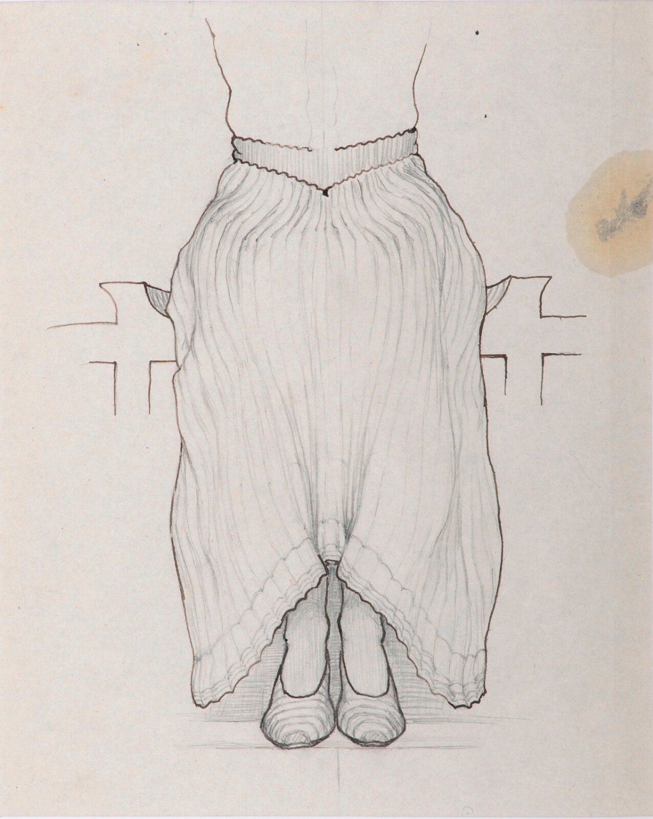 Lady seated on a pew - Modern British Art Gallery