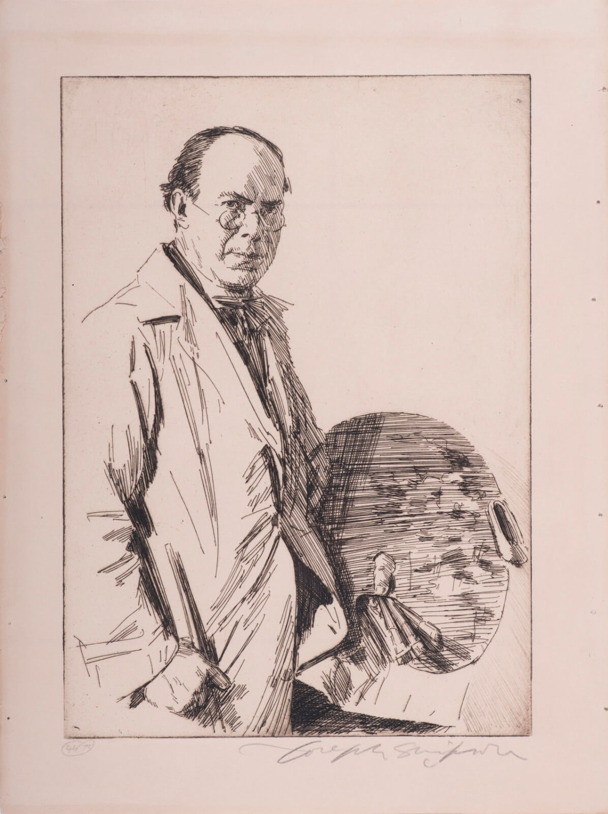 Self Portrait, The Artist Standing, 1925 - Modern British Art Gallery