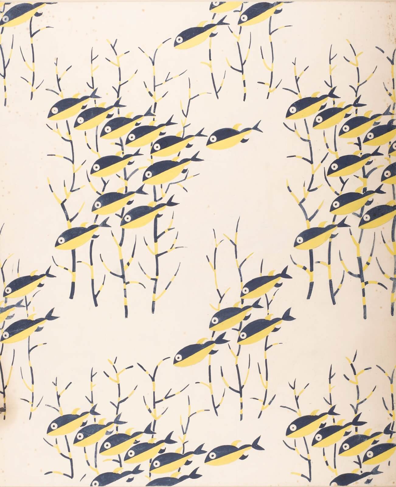 Design with Fish Motif, circa 1960 - Modern British Art Gallery