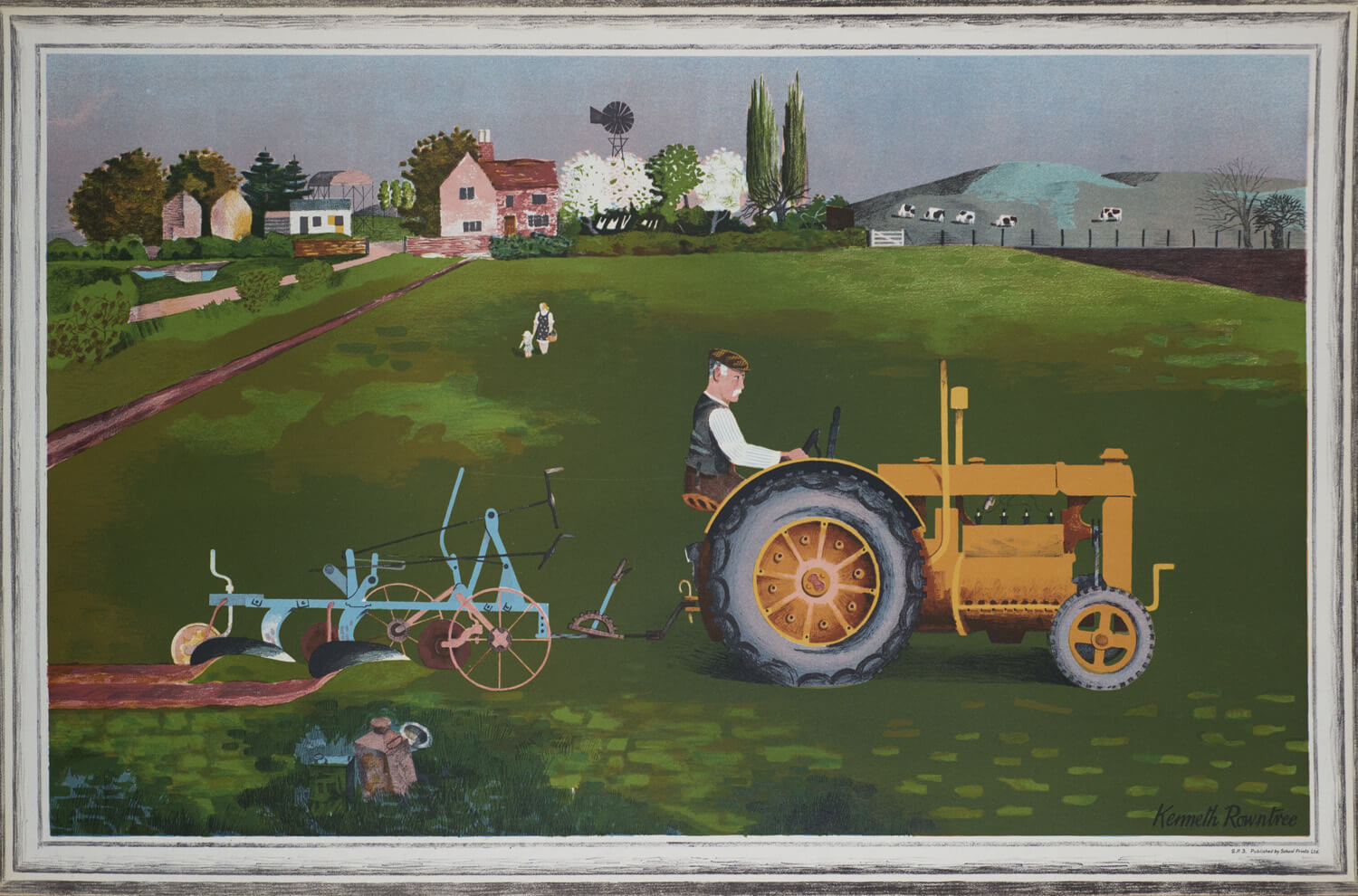 Tractor in Landscape, 1945 - Modern British Art Gallery