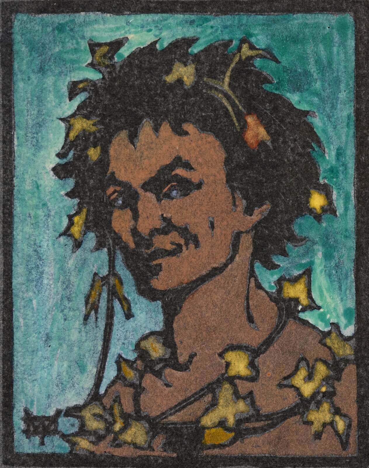 Bacchus, (turquoise ground), circa 1906 - Modern British Art Gallery