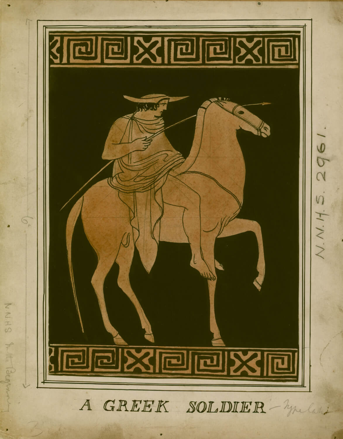 A Greek Soldier, c. 1928, illustration for The House of History ...