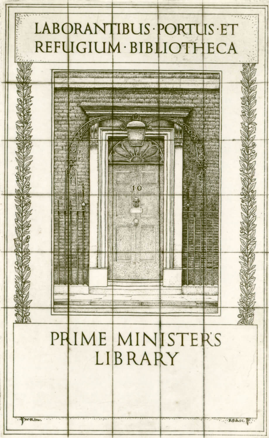 Book Plate for the Prime Ministers Library (large version), 1931 ...
