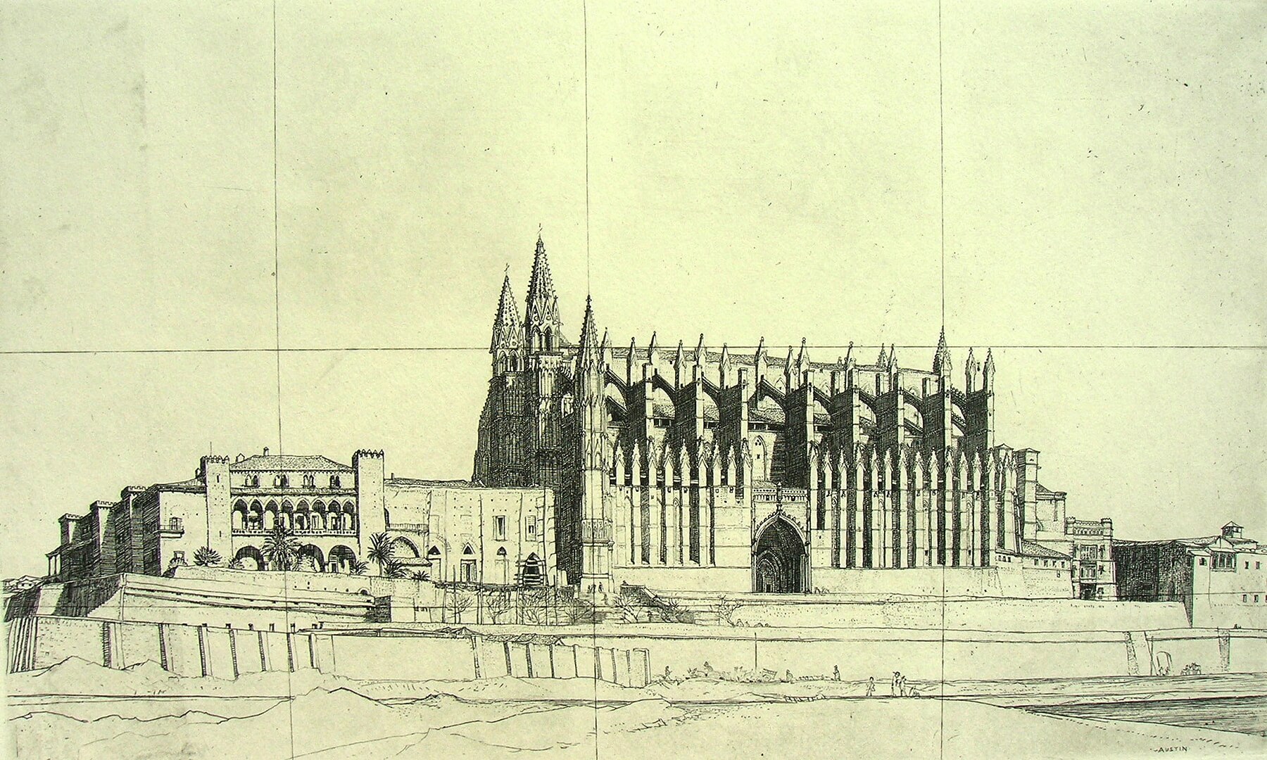 The Cathedral Majorca - Modern British Art Gallery