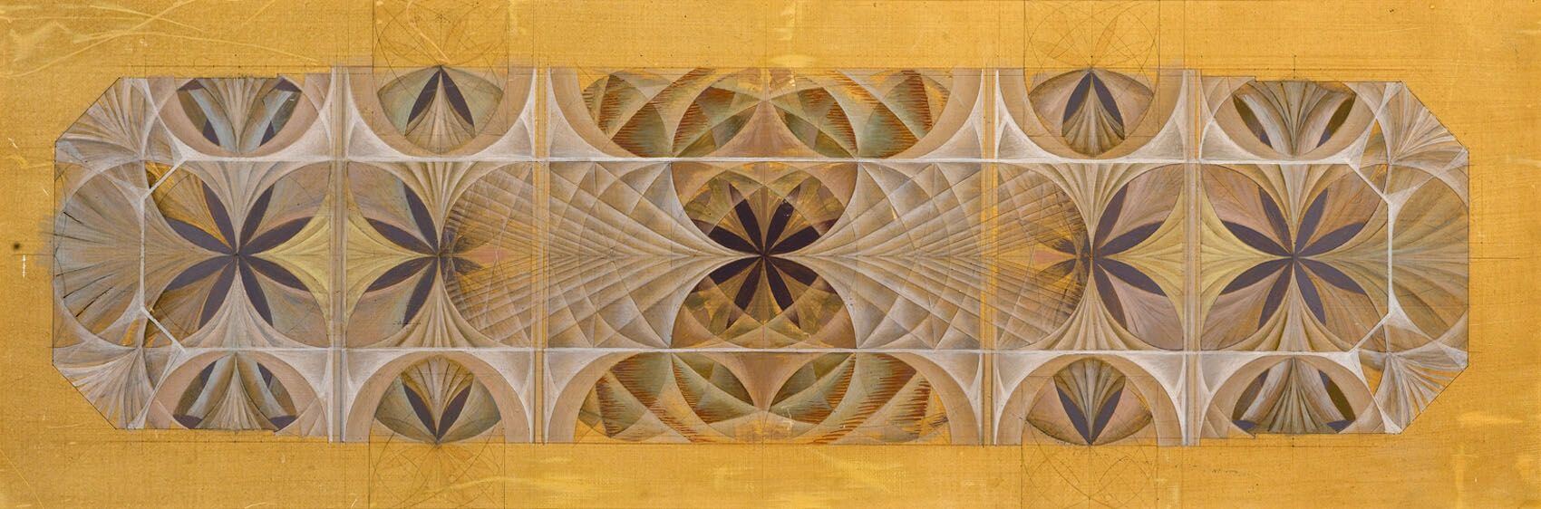 Design for the ceiling of the Mary Harris Memorial Chapel of Holy ...