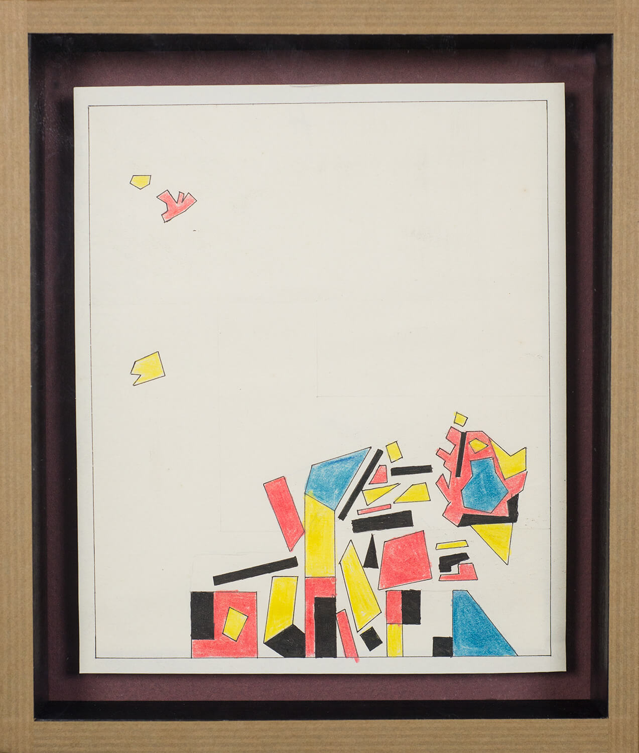 Fragmented shapes, circa 1970 - Modern British Art Gallery