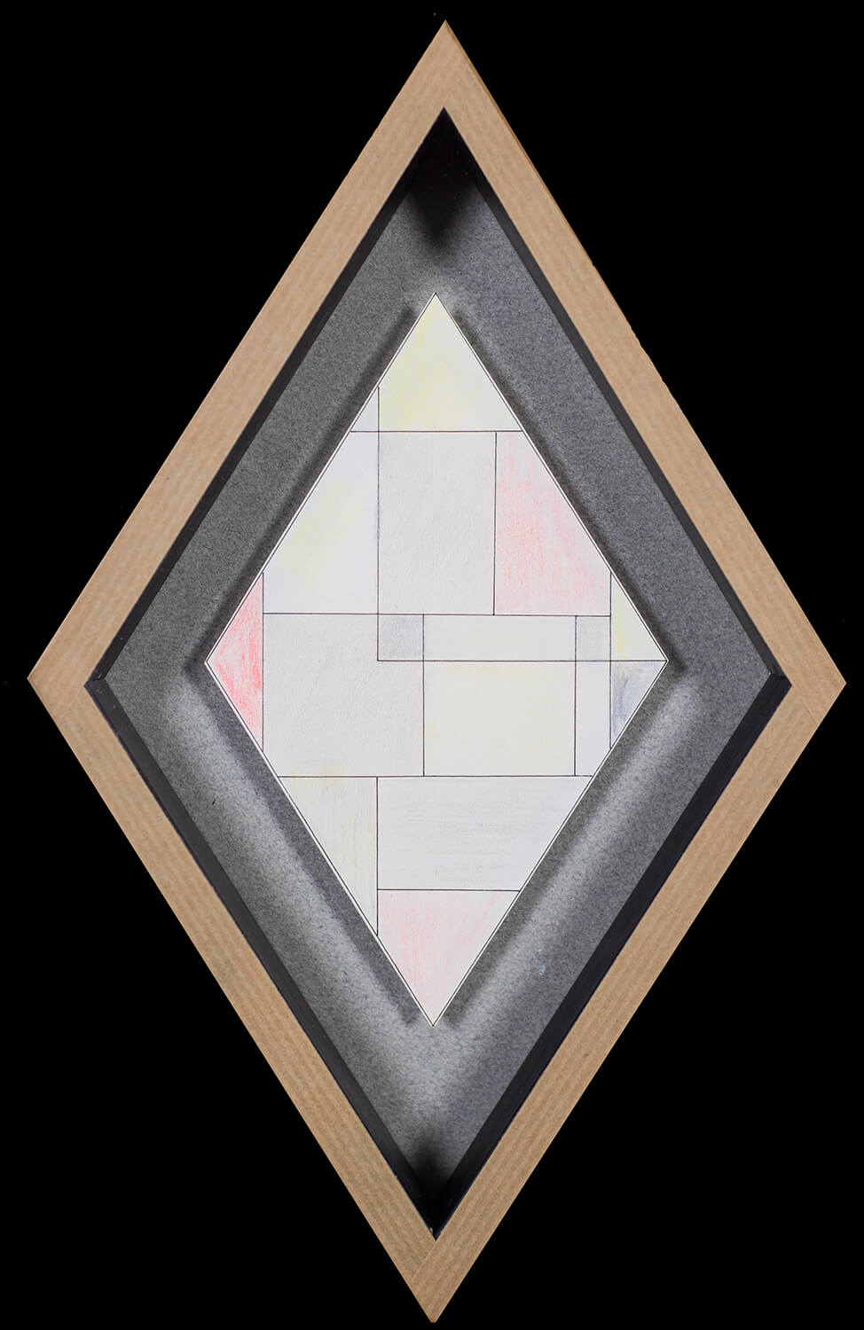 Geometric design, lozenge format, late 1960's - Modern British Art Gallery