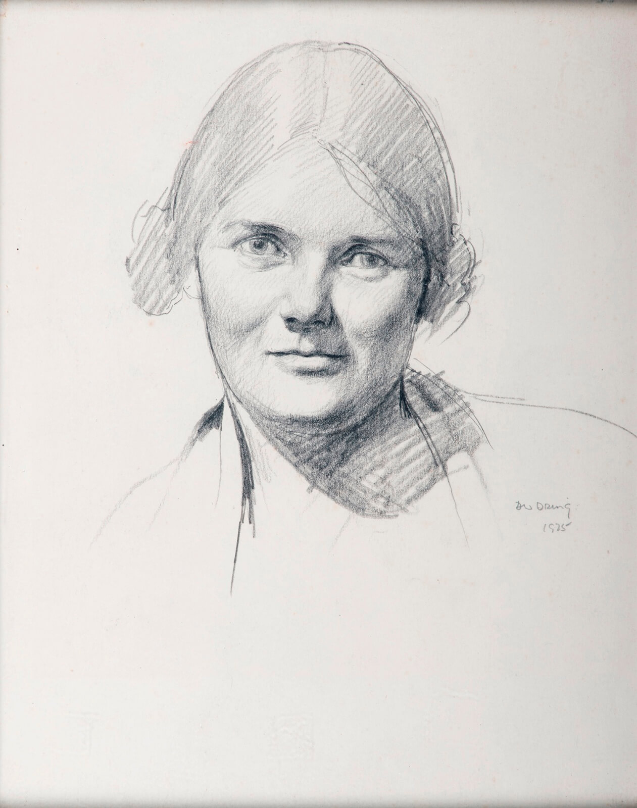 Portrait of the Artist Grace Elizabeth Rothwell, (Mrs Dring), 1925 ...