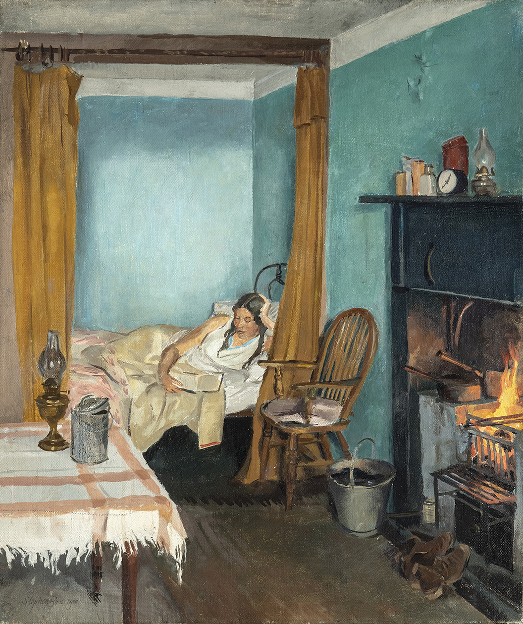 Mary Adshead in bed - Modern British Art Gallery