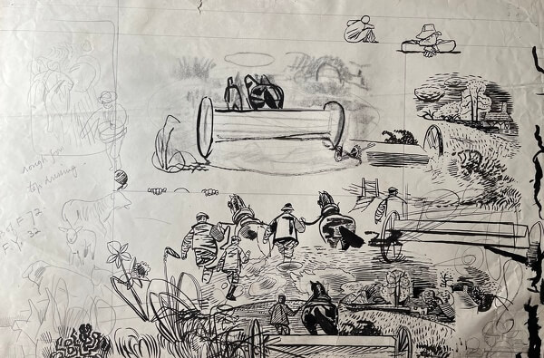 Farming Sketch - Modern British Art Gallery