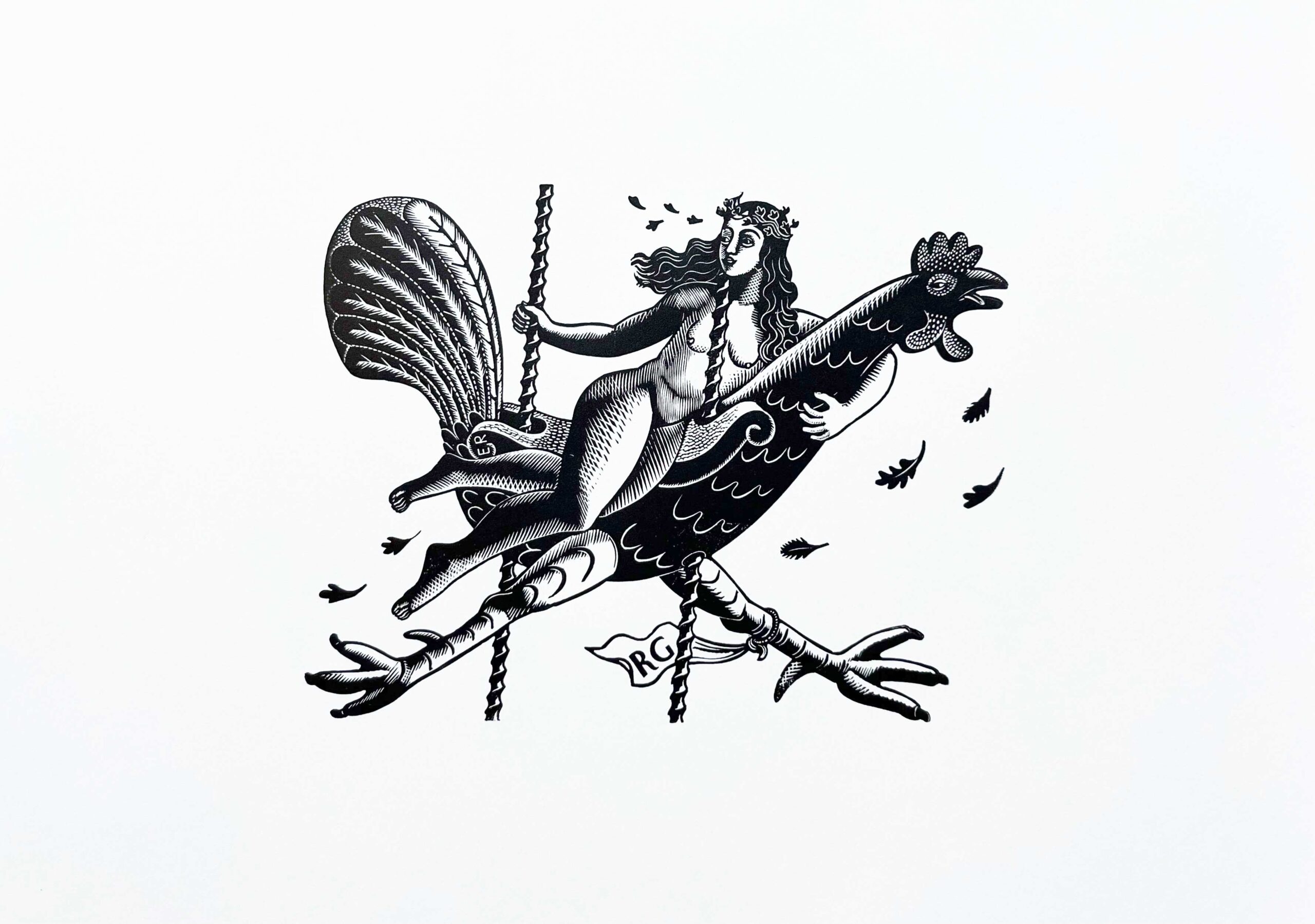 Tirzah on a cockerel, 1931 - Modern British Art Gallery