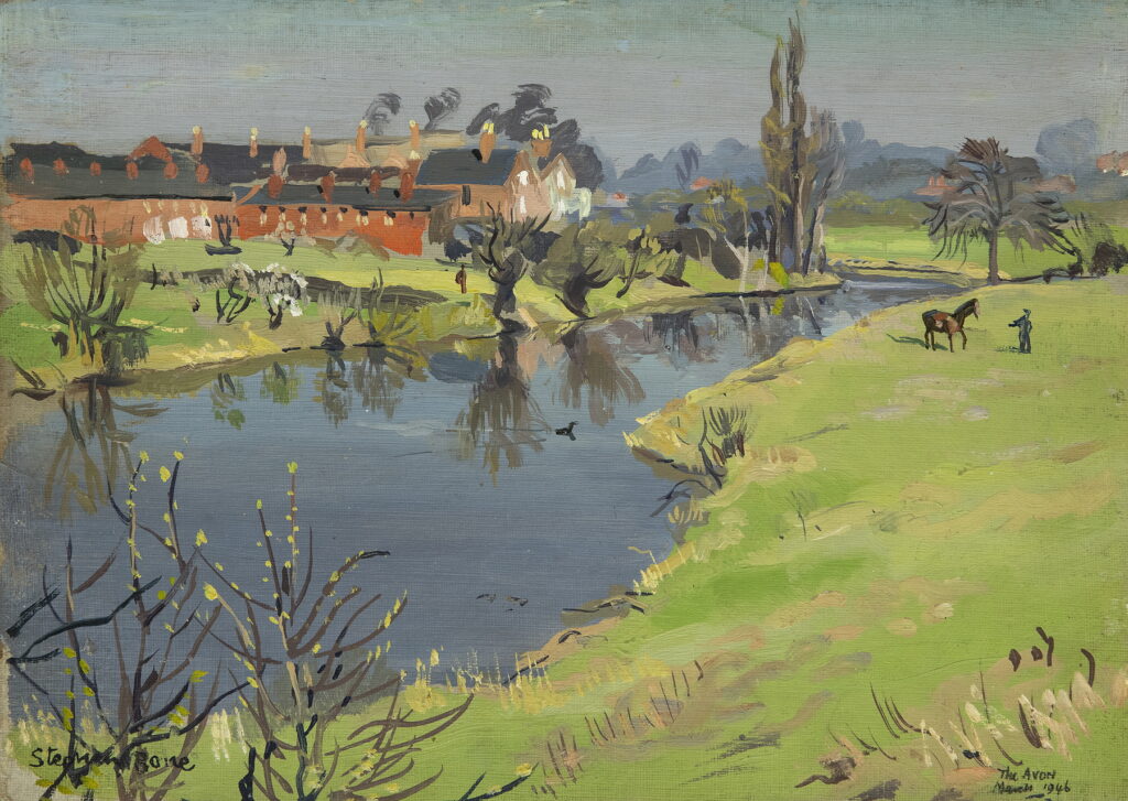 The Avon at Warwick, March 1946 - Modern British Art Gallery